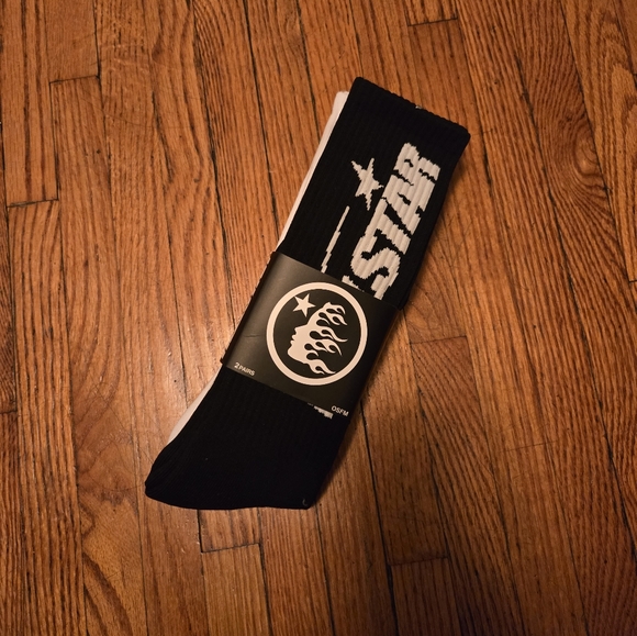 Hellstar | Underwear & Socks | Hellstar Logo Classic Socks Black And White | Poshmark